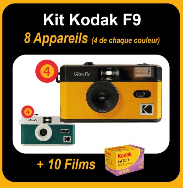 Kit Appareils Photo argentique réutilisable Kodak M38 - H35 - F9 | Tetenal