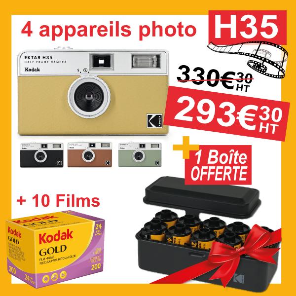 Kit Appareils Photo argentique réutilisable Kodak M38 - H35 - F9 | Tetenal