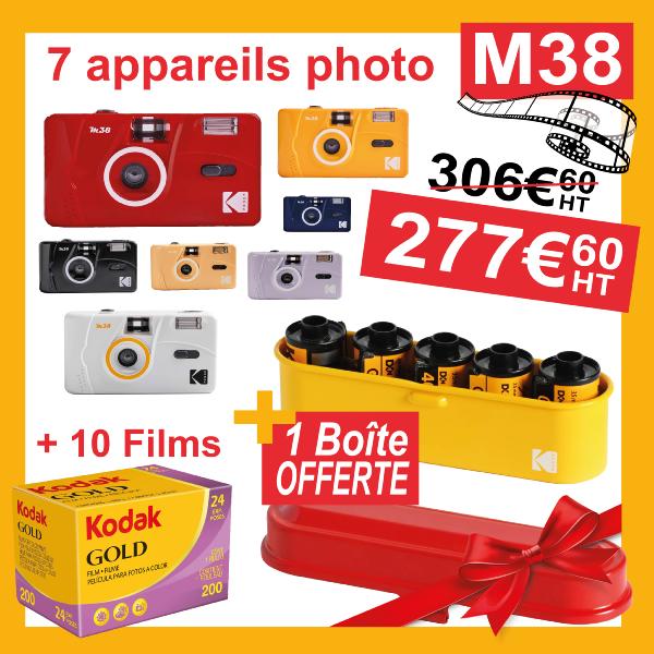 Kit Appareils Photo argentique réutilisable Kodak M38 - H35 - F9 | Tetenal