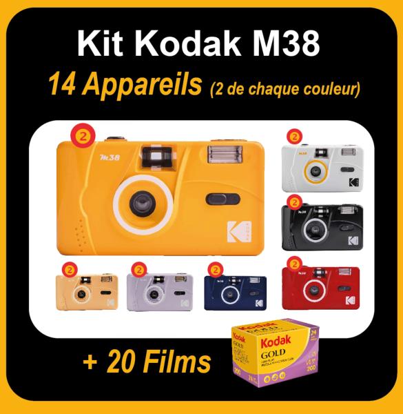 Kit Appareils Photo argentique réutilisable Kodak M38 - H35 - F9 | Tetenal