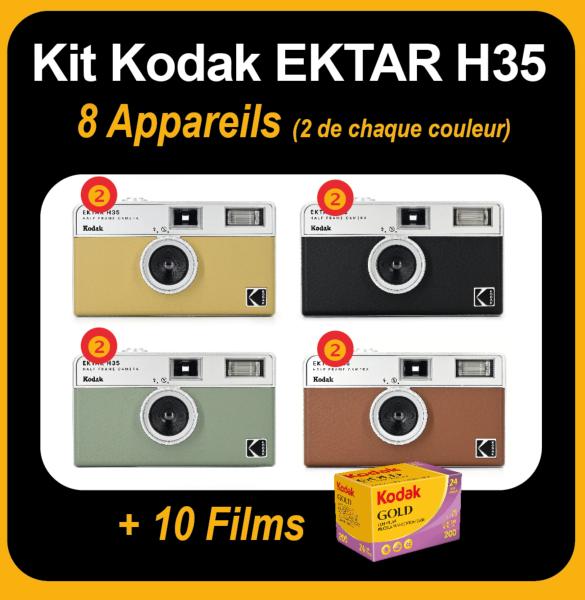 Kit Appareils Photo argentique réutilisable Kodak M38 - H35 - F9 | Tetenal